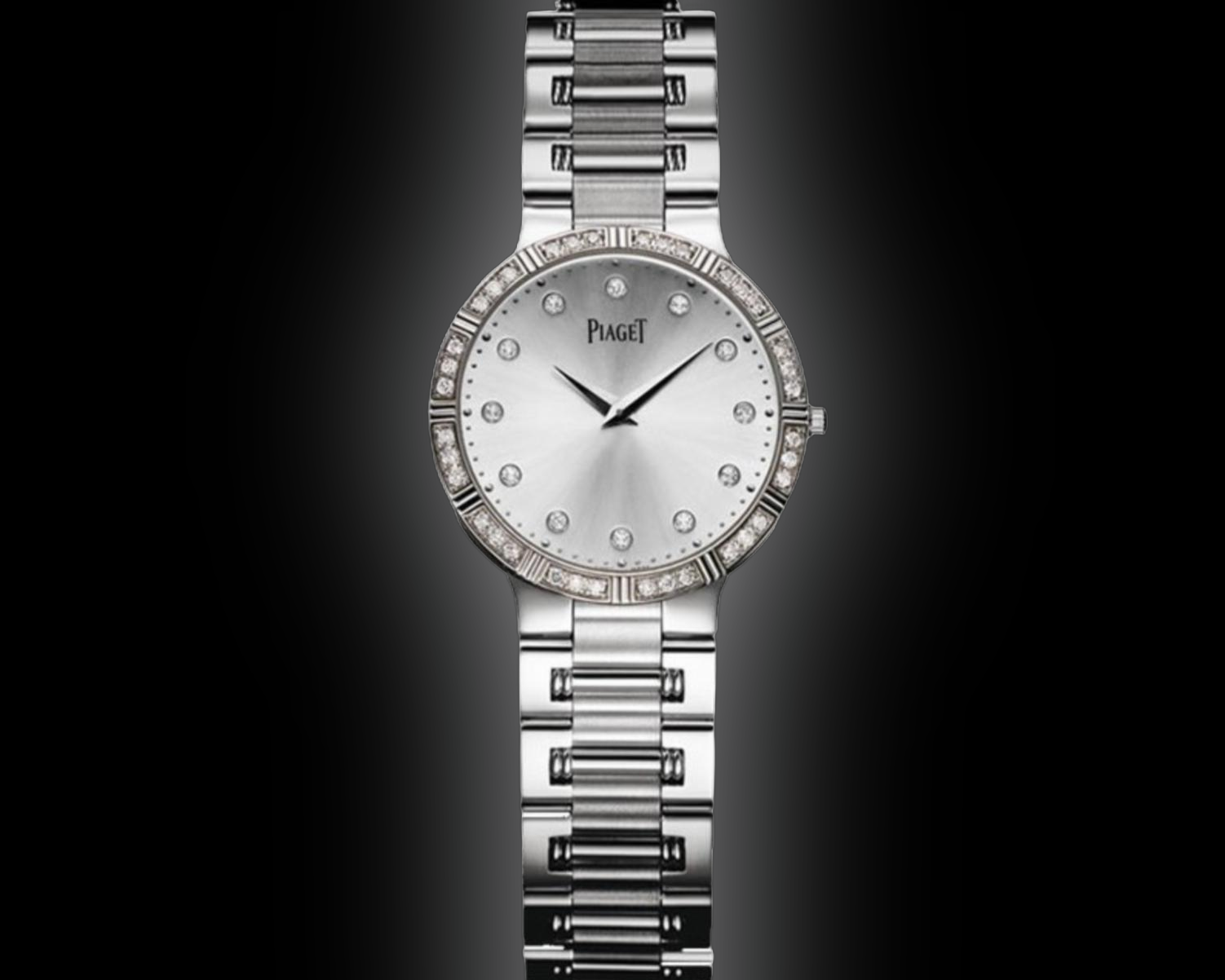 Piaget Dancer 33052 Silver-Tone Dial, 18kt White Gold, Diamond Set ...
