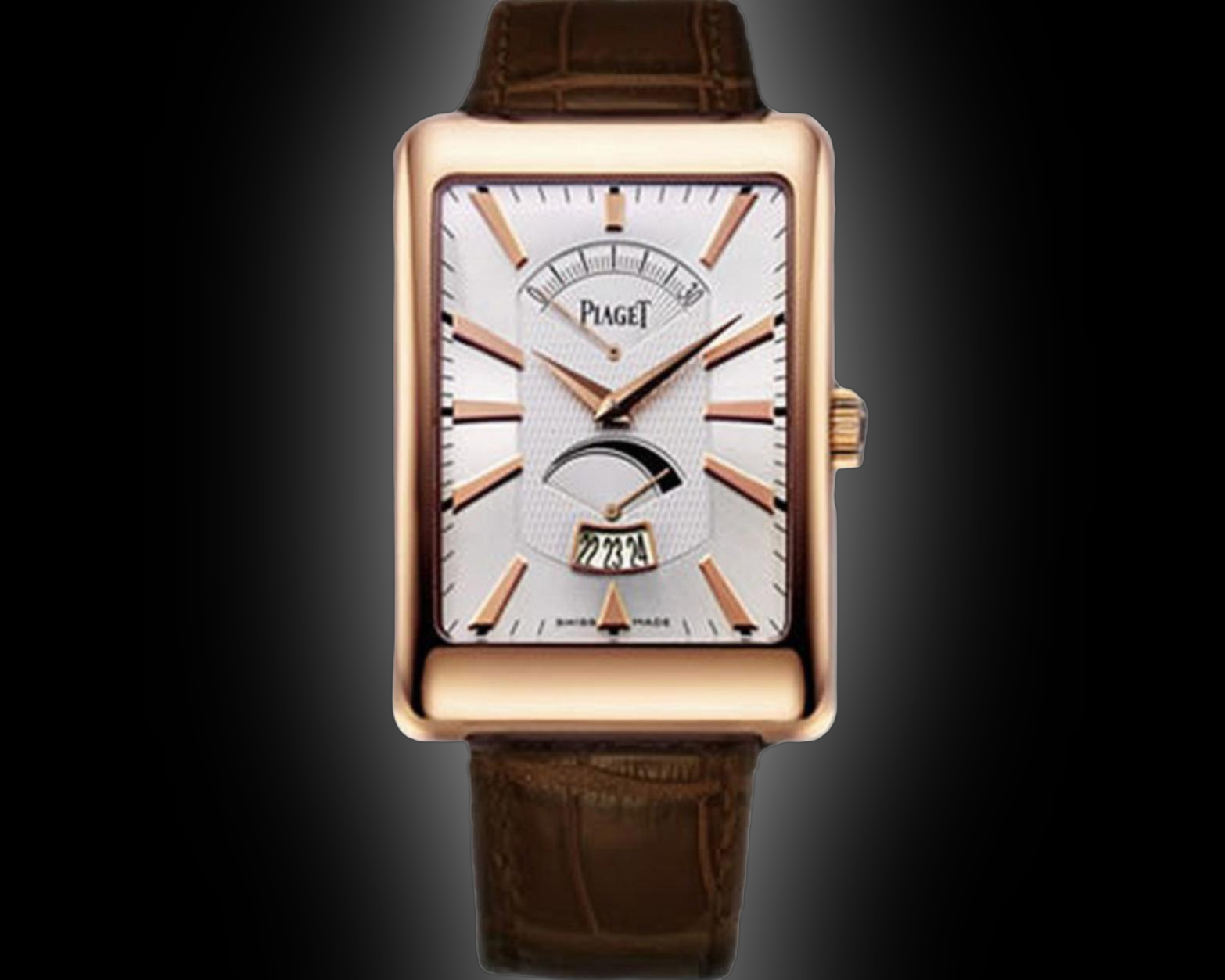 Piaget Black Tie 33062 Sun Burst Dial, 18kt Rose Gold, 41.0 mm, Men's Watch