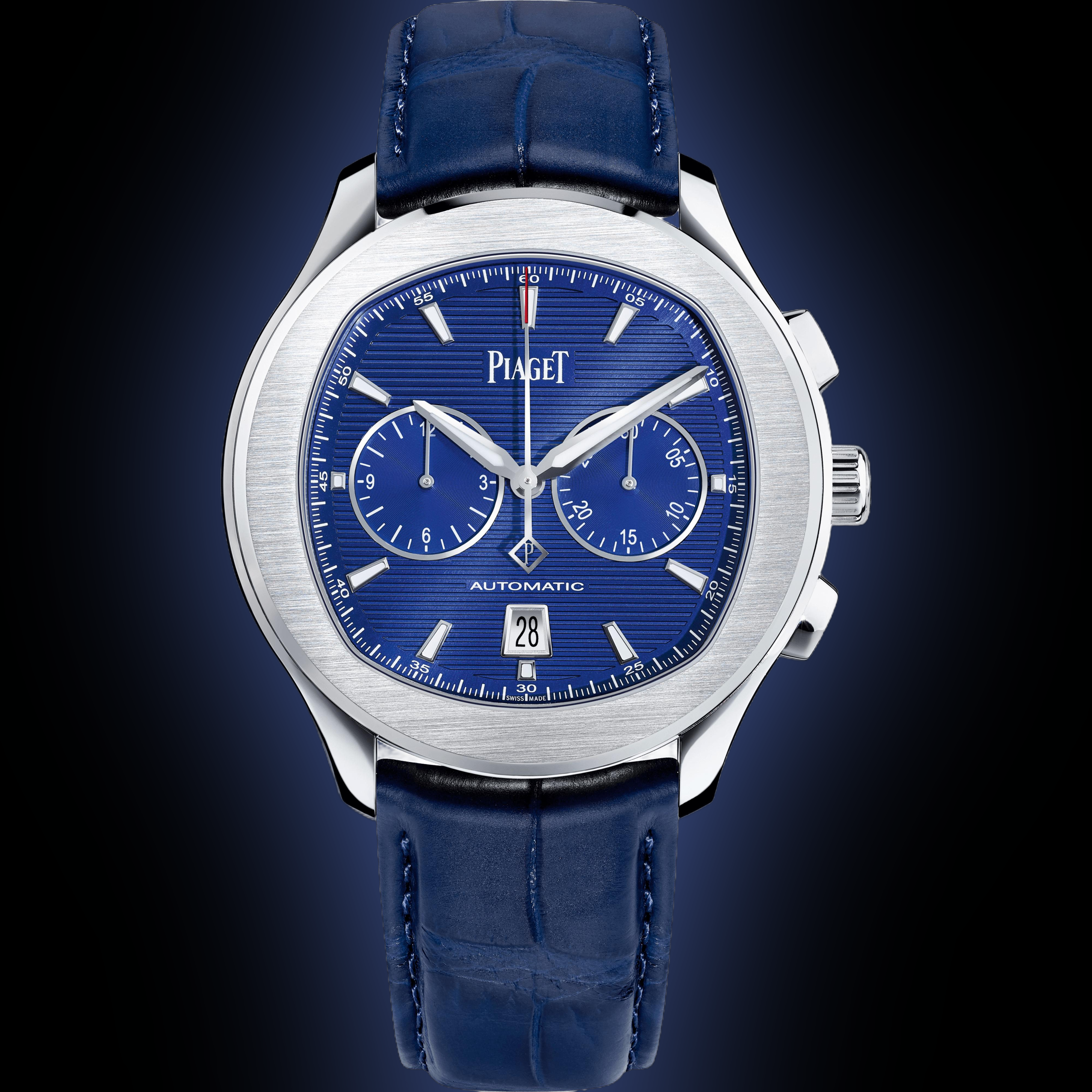 Piaget Polo 43002 Blue Dial, Steel, 42.0 mm, Chronograph