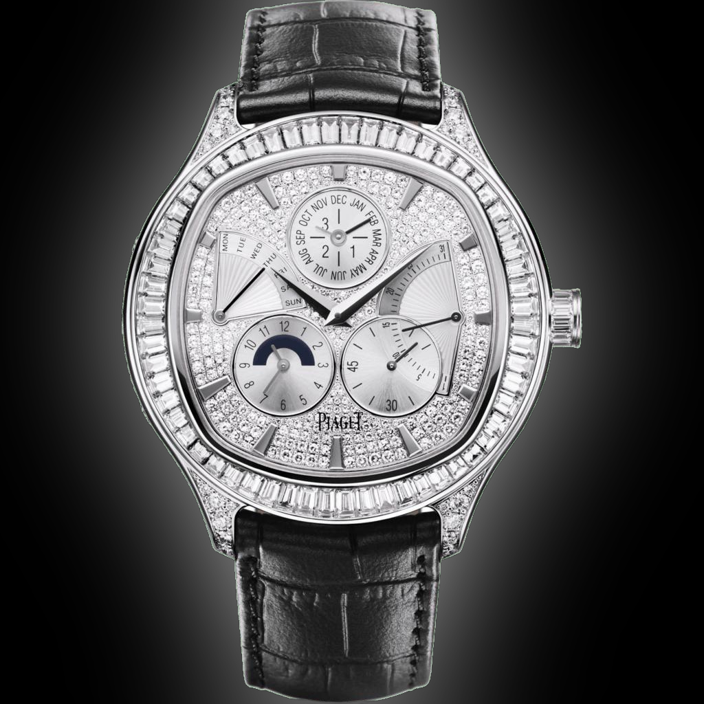 Piaget Emperador 35020 Paved Dial, Pink Gold, 46.5 mm, Coussin ...