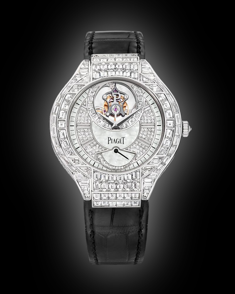 Piaget Polo 38147 Paved Dial, White Gold, 39.0 mm, Tourbillon