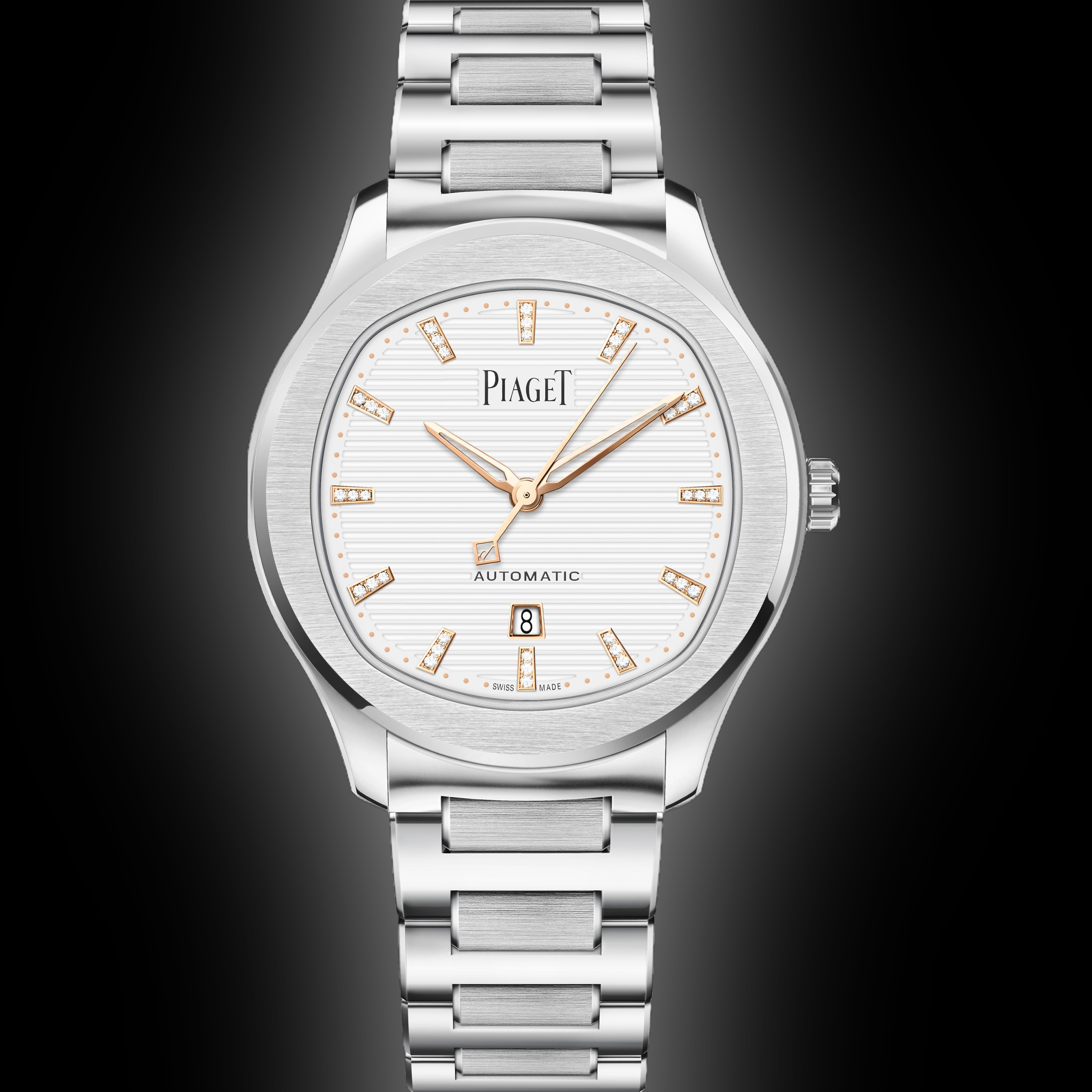 Piaget Polo 50028 White Dial, Steel, 36.0 mm, Date