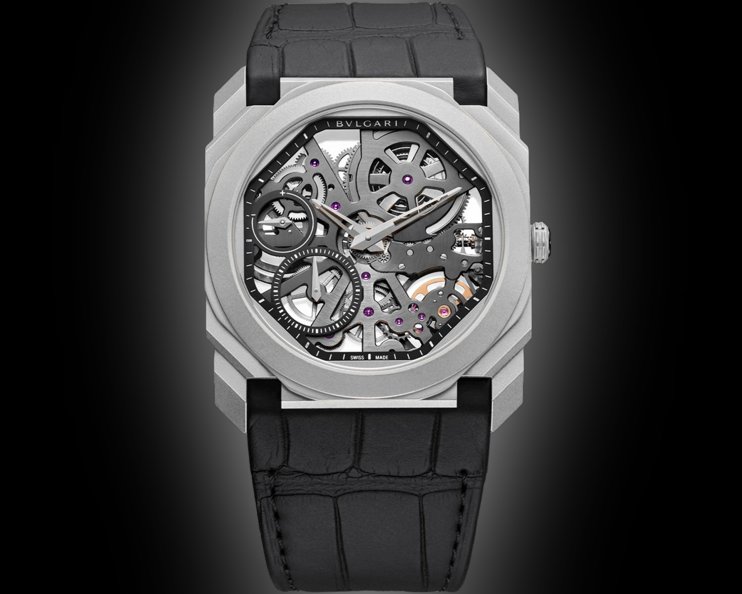 Bulgari Octo Finissimo Skeleton Titanium / Alligator 102714