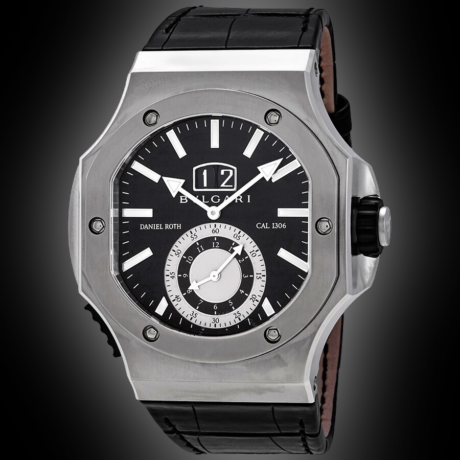 Bulgari Endurer Black Dial, Stainless Steel Men's Watch, 51.0 mm ...