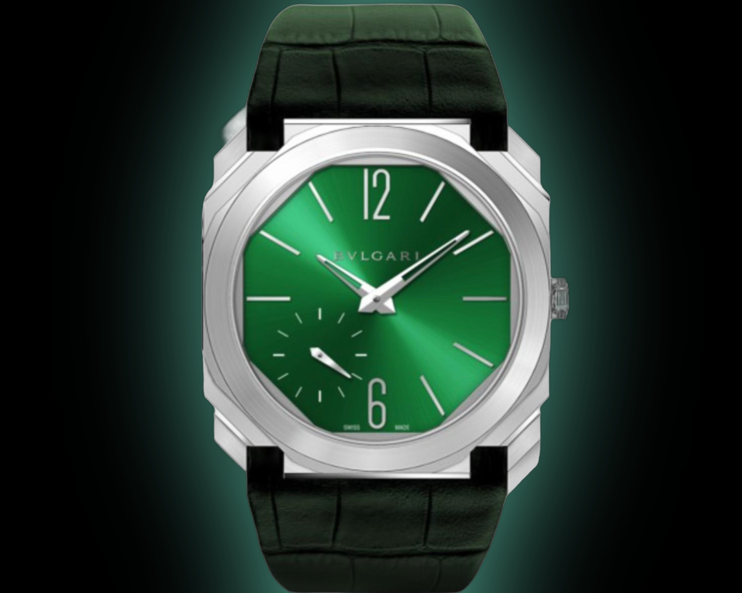Bulgari Octo Finissimo Green Dial, Platinum, 40.0 mm, Arije