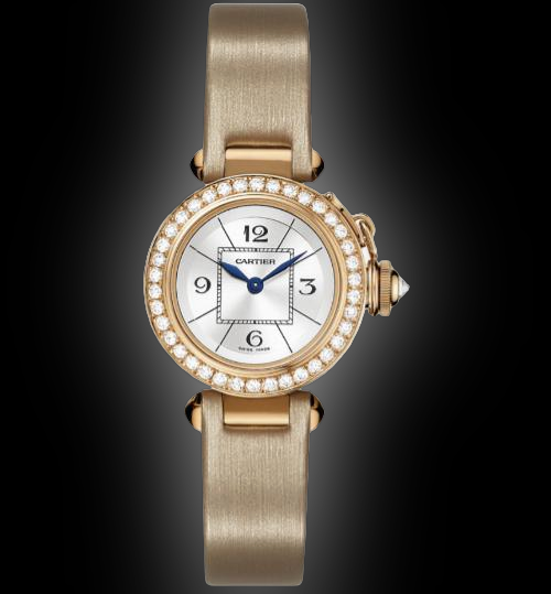 Cartier Miss Pasha WJ12 Silvered Sunray Dial, 18kt Rose Gold, 27.0 mm ...