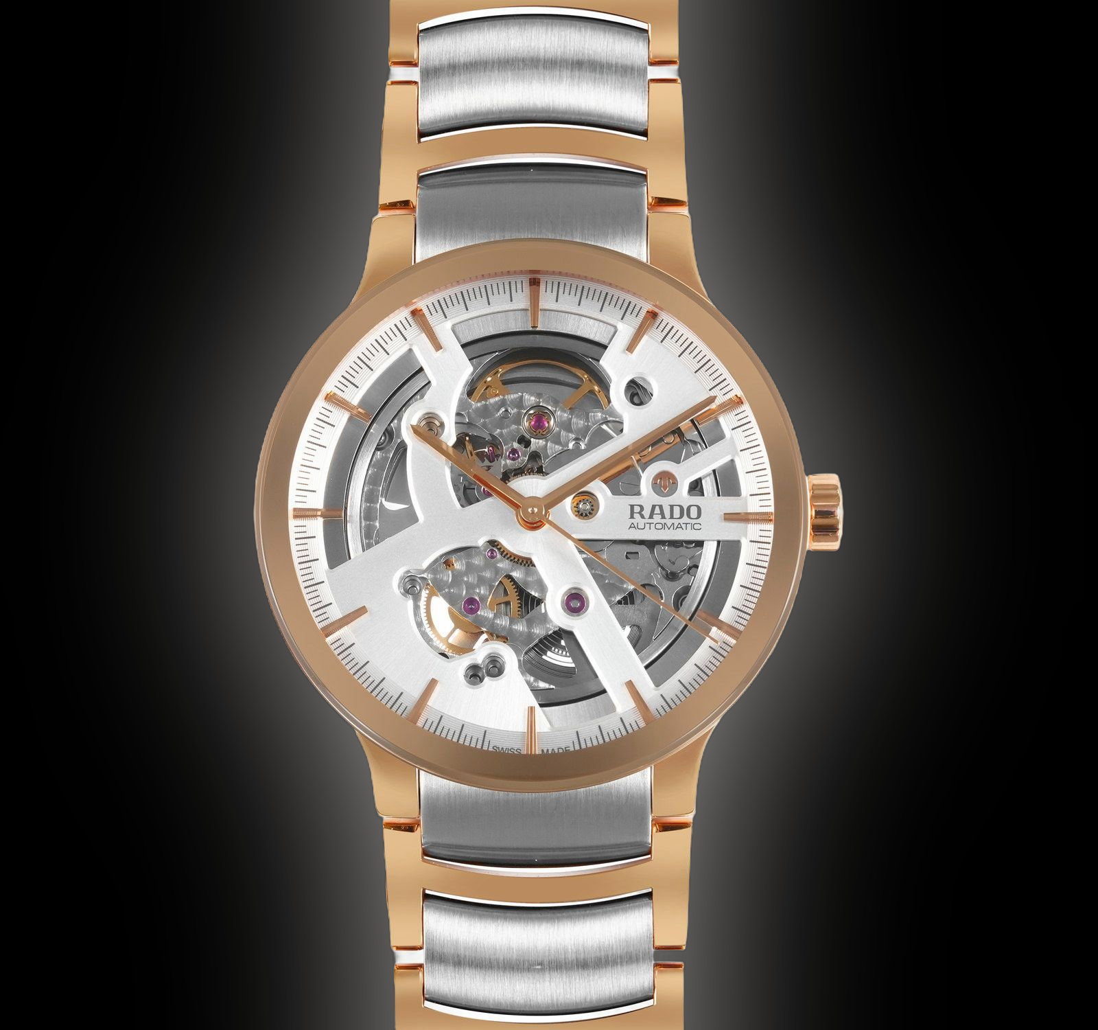 Rado Centrix 3018 Silver Dial, Stainless Steel, 38.0 mm, Automatic Men ...
