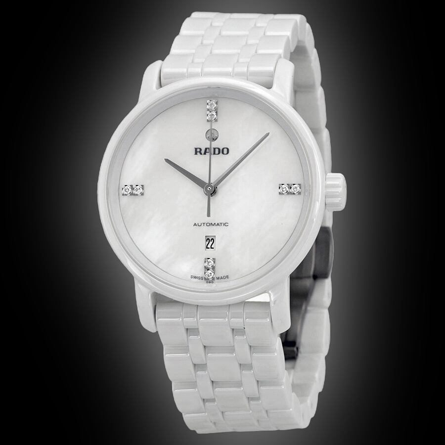 Rado DiaMaster 1404 Mother of Pearl Dial, White Ceramic, 33.0 mm ...