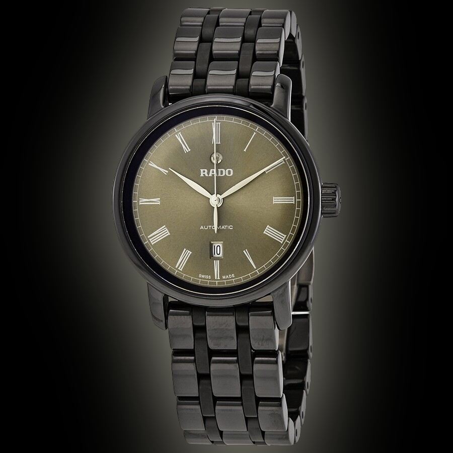 Rado DiaMaster 1404 Olive Green Dial, High-Tech Ceramic, 33.0 mm ...