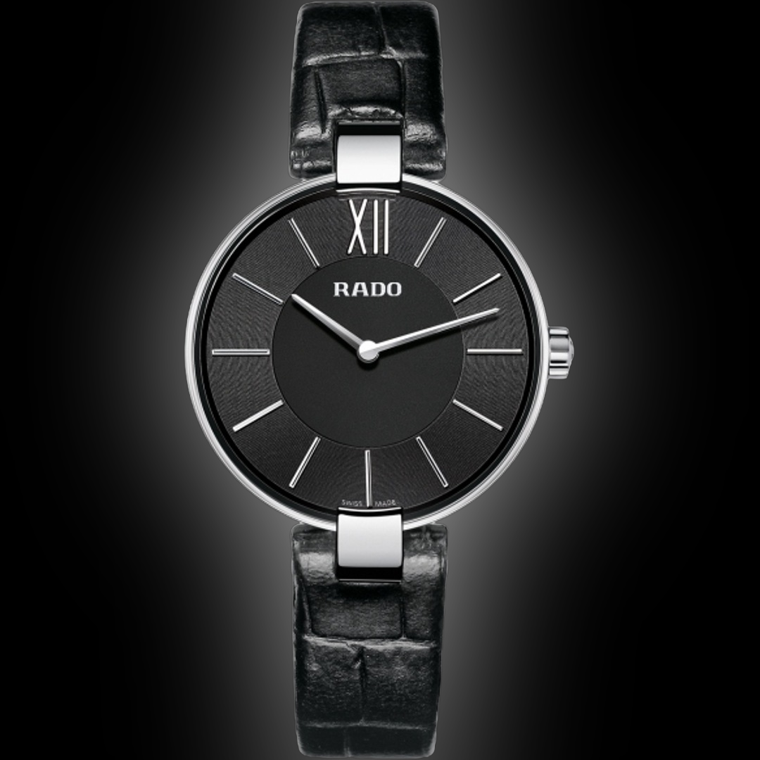 Rado Coupole 2285 Black Dial, Stainless Steel, 32.0 mm, Ladies Watch