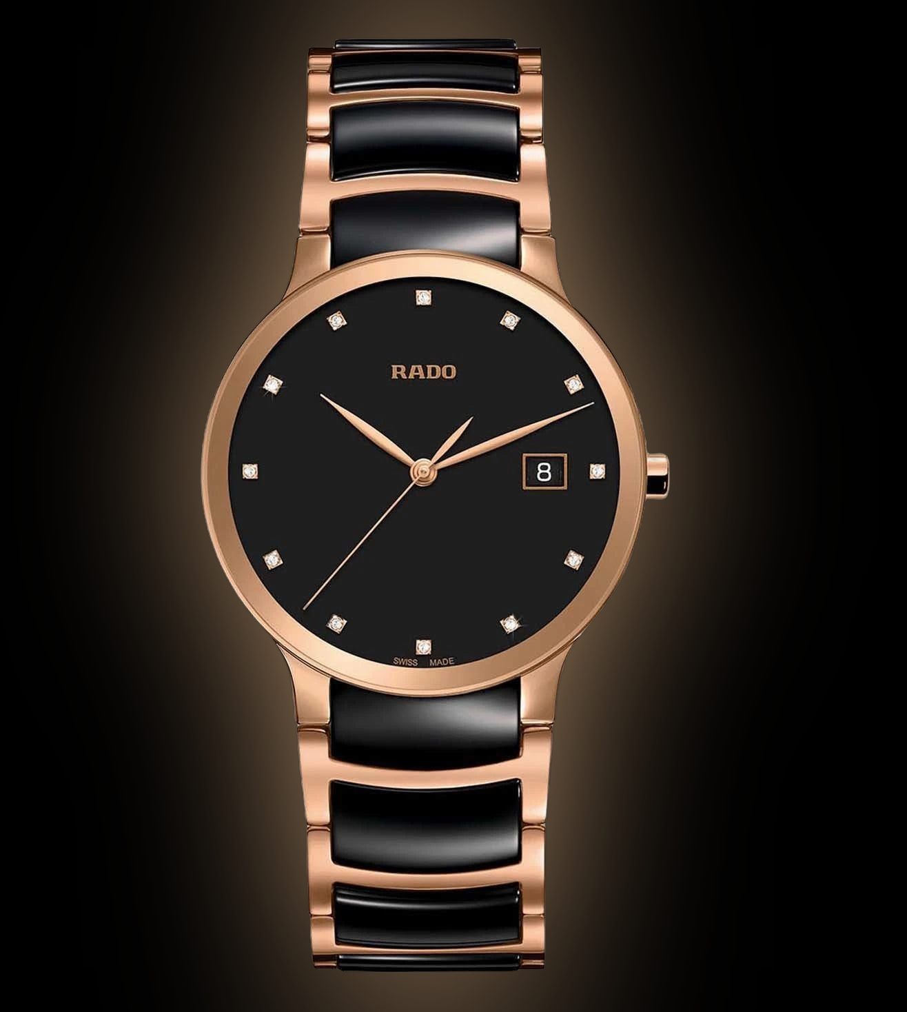 Rado Centrix 3055 38.0 mm, 03.073.012, 30.0 m, Diamonds