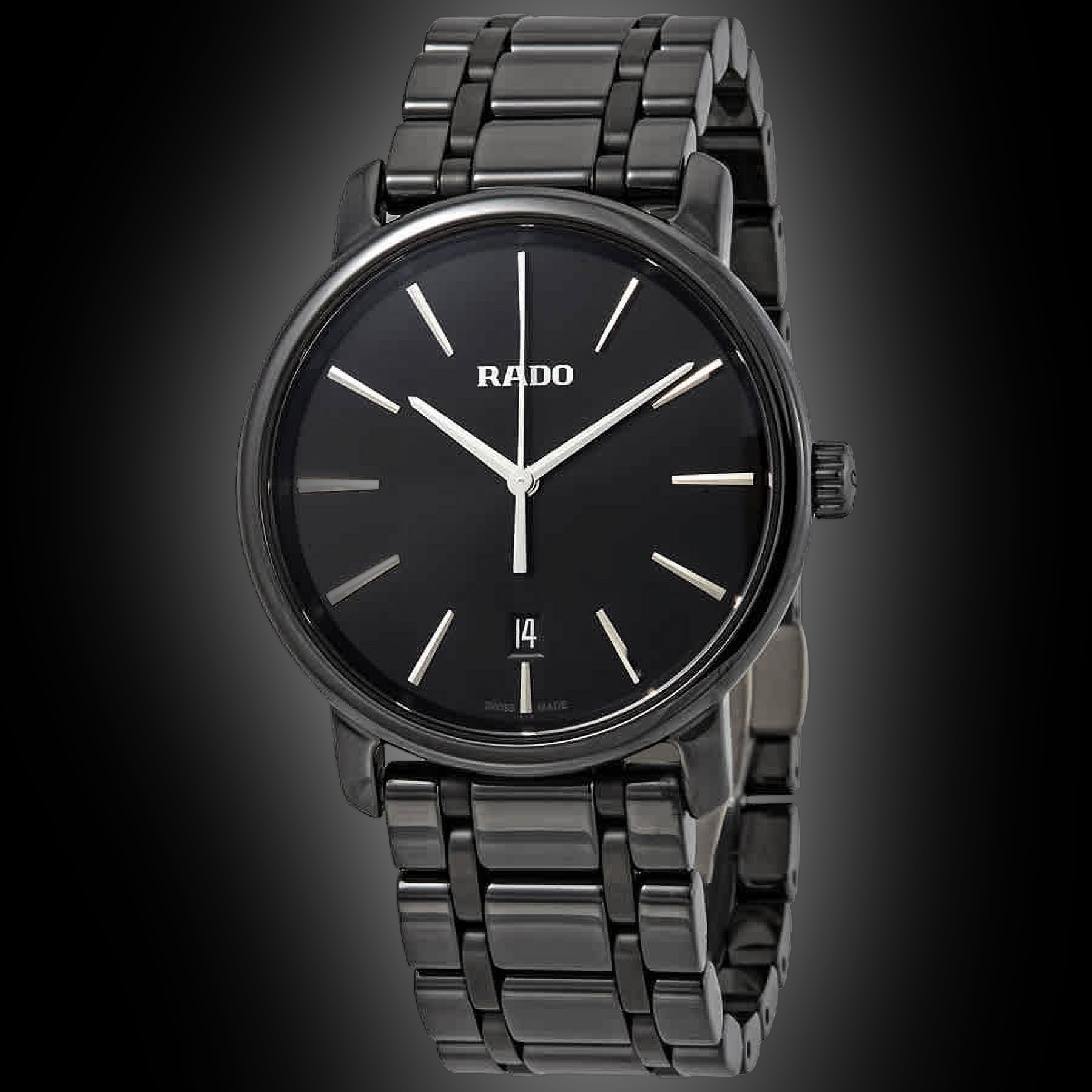 Rado DiaMaster 1406 Black Dial, High-Tech Ceramic, Analog, Men's Watch