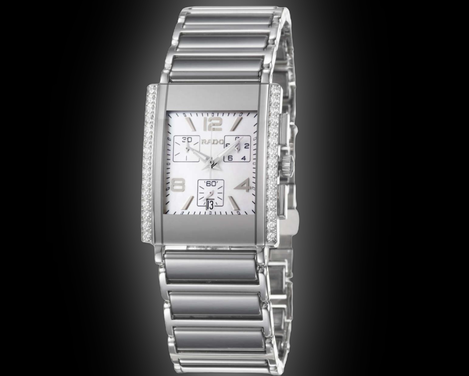 Rado Integral Jubile Chronograph White Dial Stainless Steel With ...