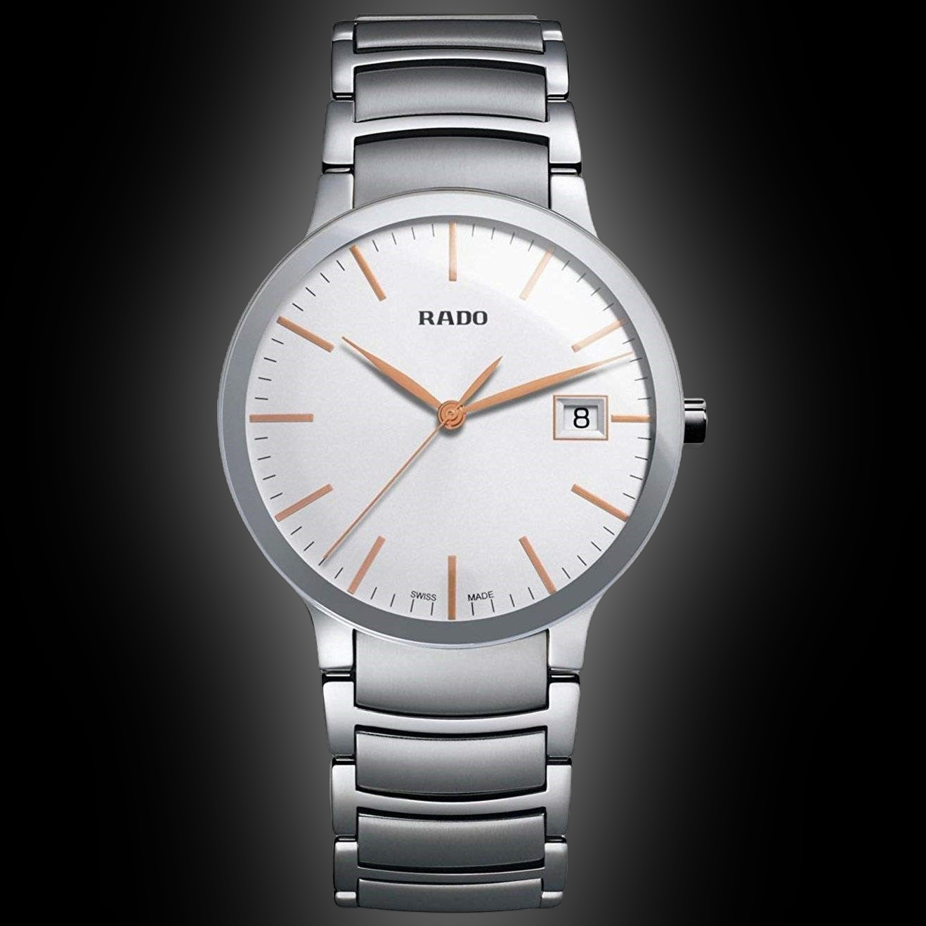 Rado Centrix 3092 Silver Dial, Stainless Steel, Silver-Tone, Men's Watch