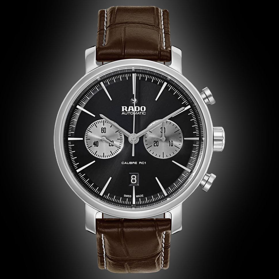 Rado DiaMaster 1407 Black Dial, Stainless Steel, Chronograph, Automatic ...