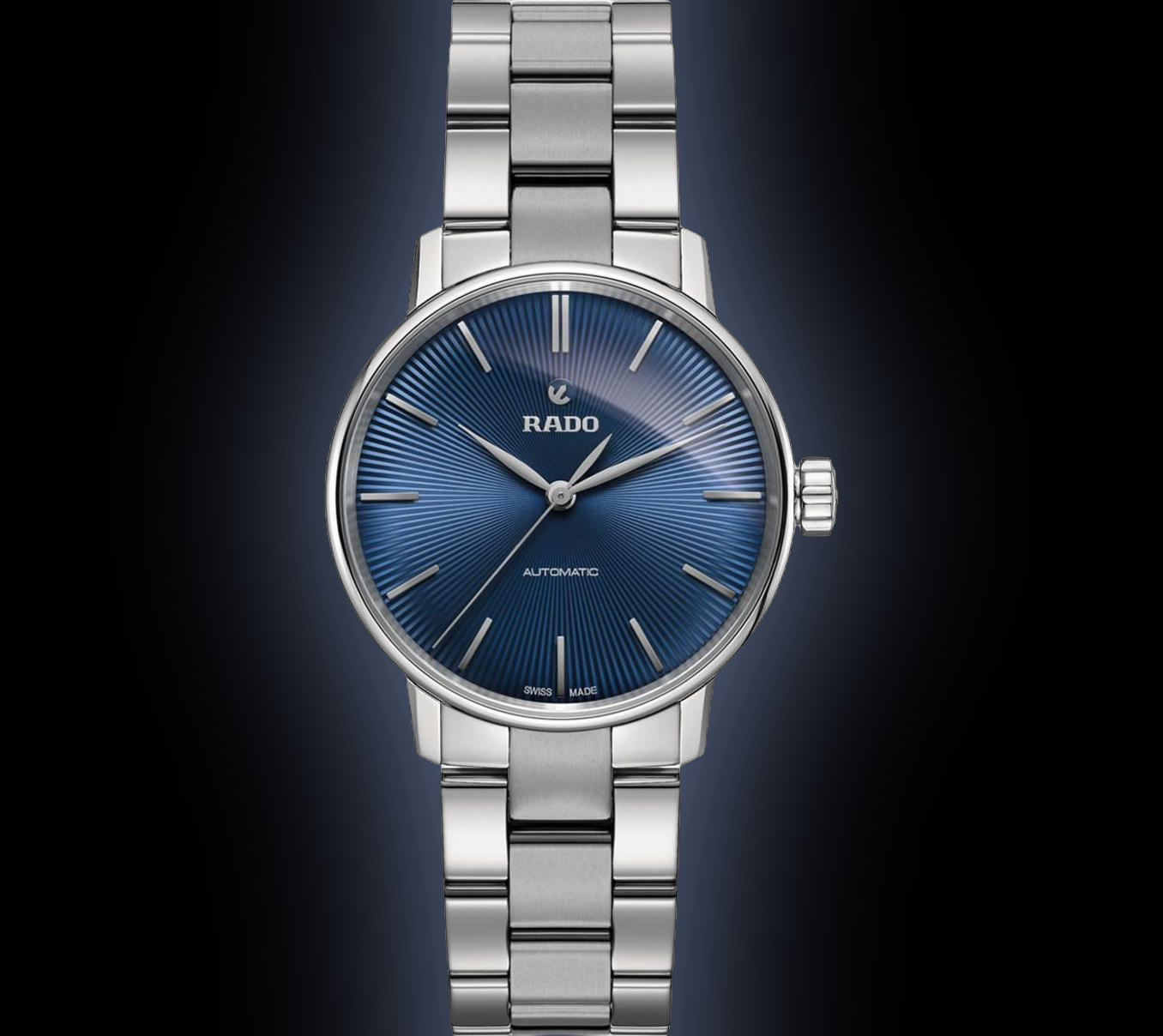 Rado Coupole 2286 Blue Dial, Stainless Steel, 31.8 mm, Ladies Watch