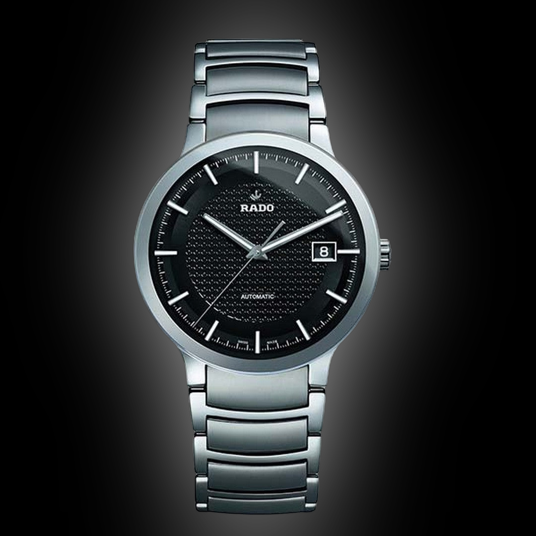Rado Centrix 3093 Black Dial, Stainless Steel, 38.0 mm, Automatic Men's ...