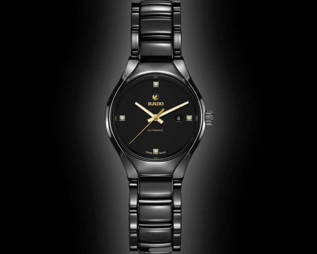 Rado TRUE Round 2724 Black Dial, High-Tech Ceramic, Titanium, Automatic