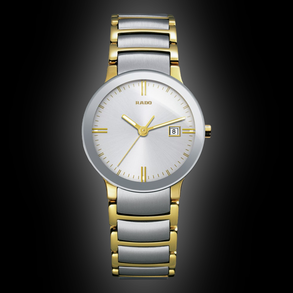 Rado Centrix Jubile Silver Dial Two-Tone Ladies Watch 3093