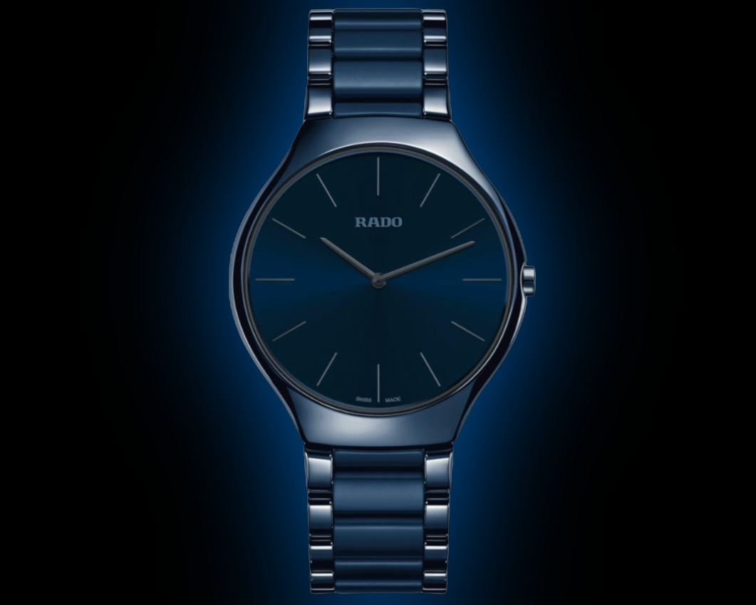 Rado TRUE 2726 Navy Dial, High-Tech Ceramic, Thinline, Men's Watch