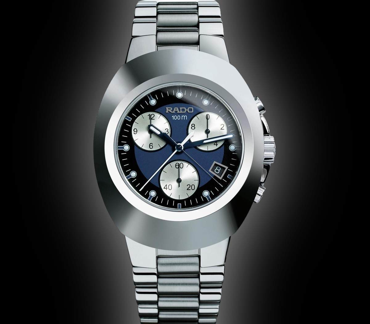 Rado Original 1263 Blue Dial, Hardmetal, Chronograph, New