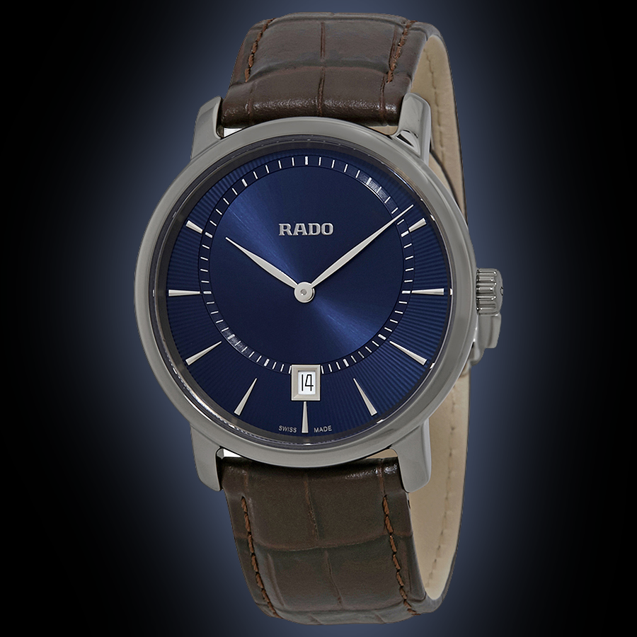 Rado DiaMaster 1413 Blue Dial, Plasma High-Tech Ceramic, Quartz, Men's ...