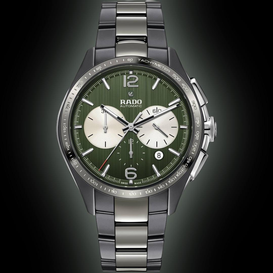 Rado HyperChrome 3202 Green Dial, Plasma High-Tech Ceramic Ceramos ...