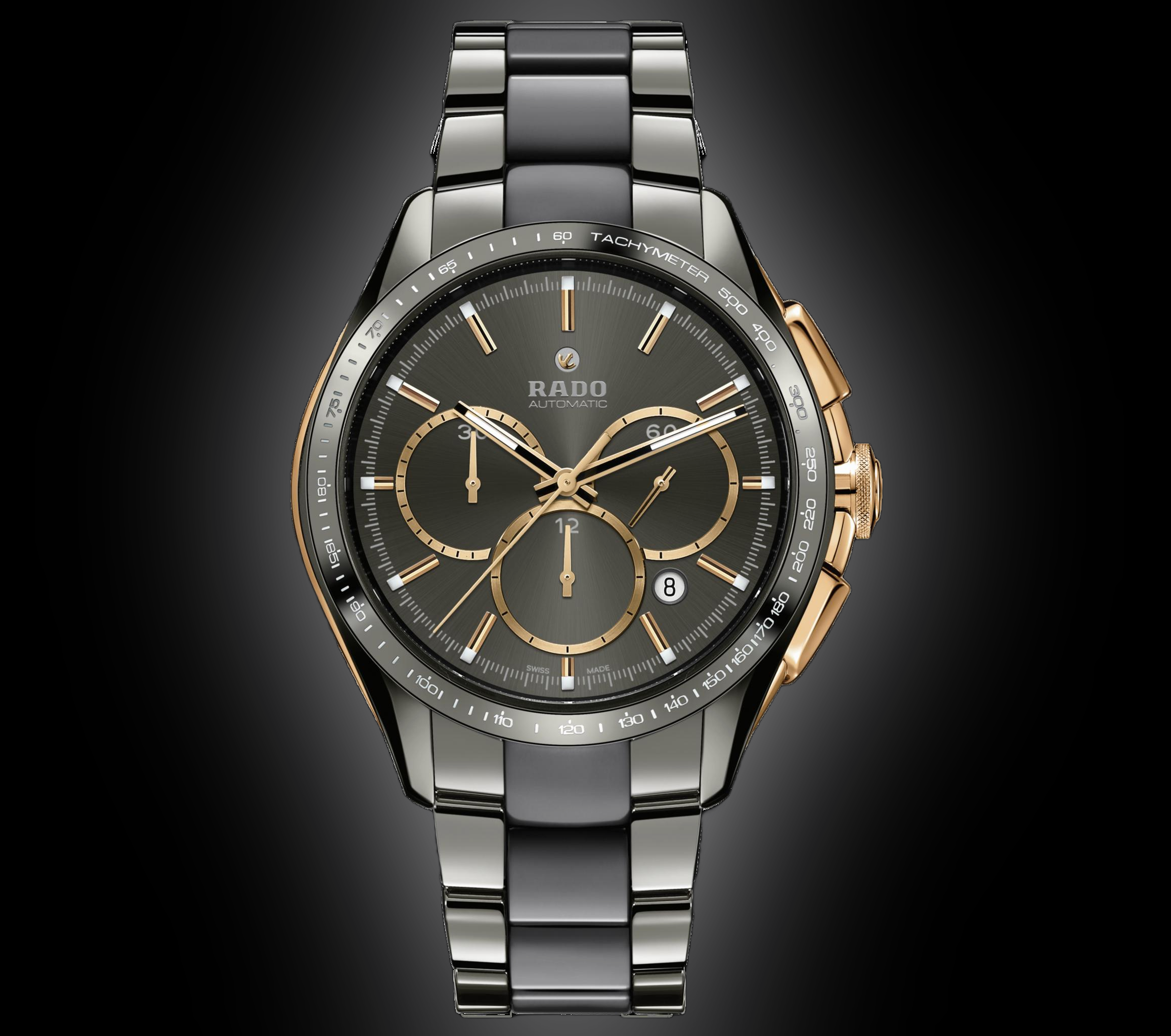 Rado HyperChrome 3211 Grey Dial, Plasma High-Tech Ceramic, 45.0 mm ...