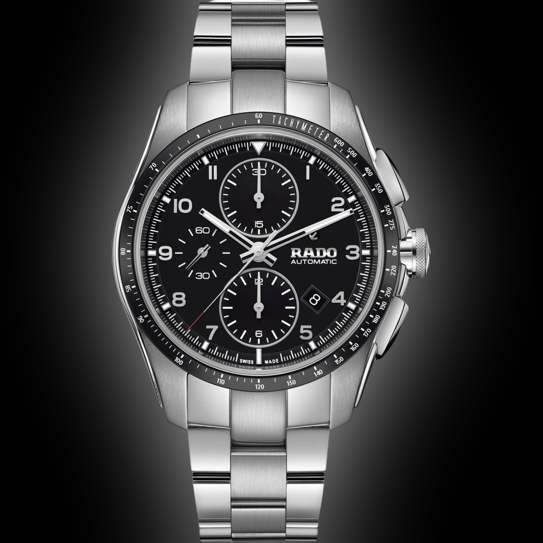 Rado Hyperchrome Chronograph High-Tech Ceramic Stainless Steel Titanium ...