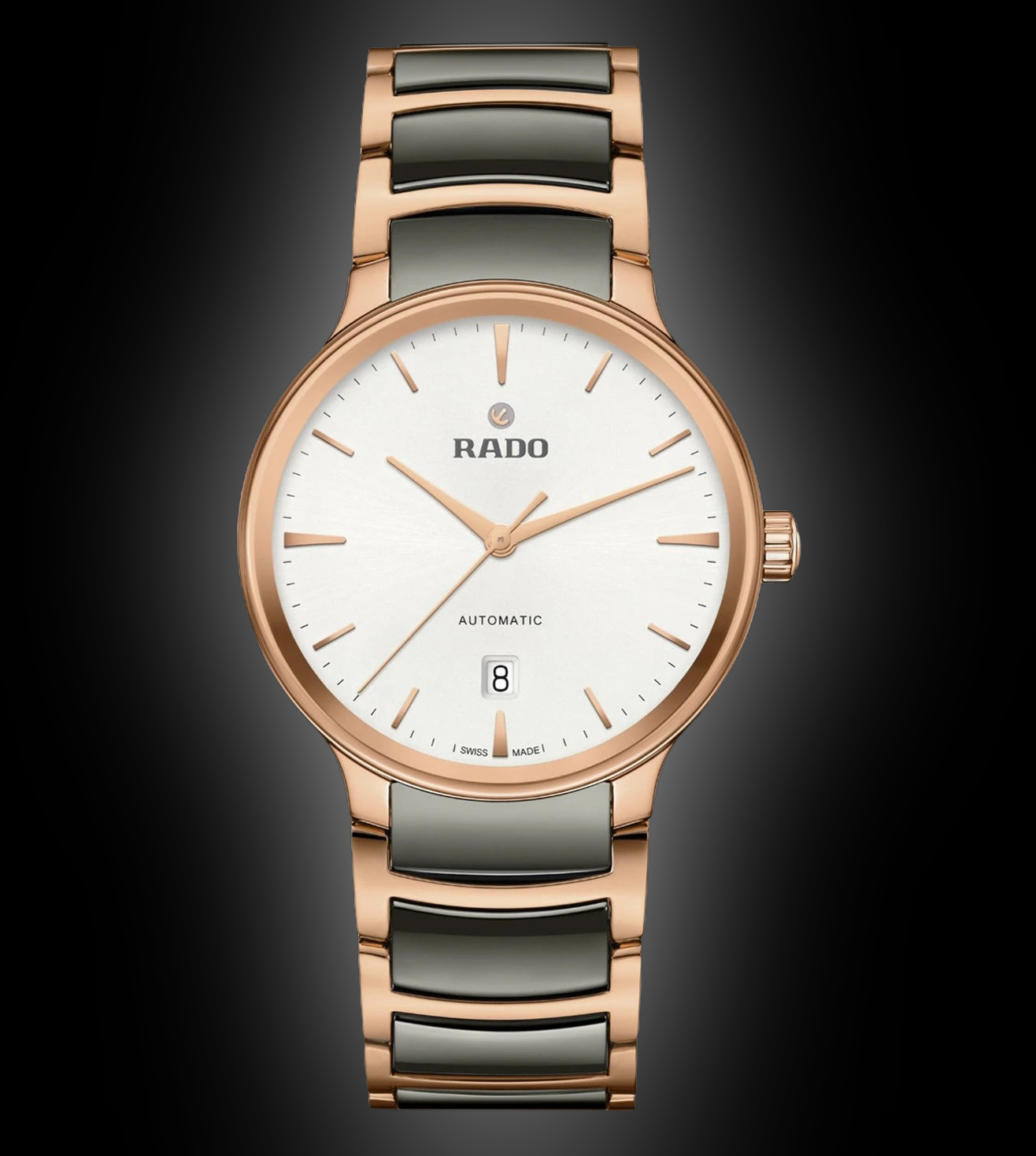 Rado Centrix 3001 White Dial, Stainless Steel, 39.5 mm, Automatic