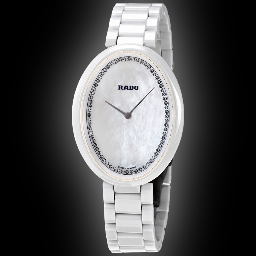 Rado ESenza 5309 White Mother Of Pearl Diamond Set Dial Ceramic