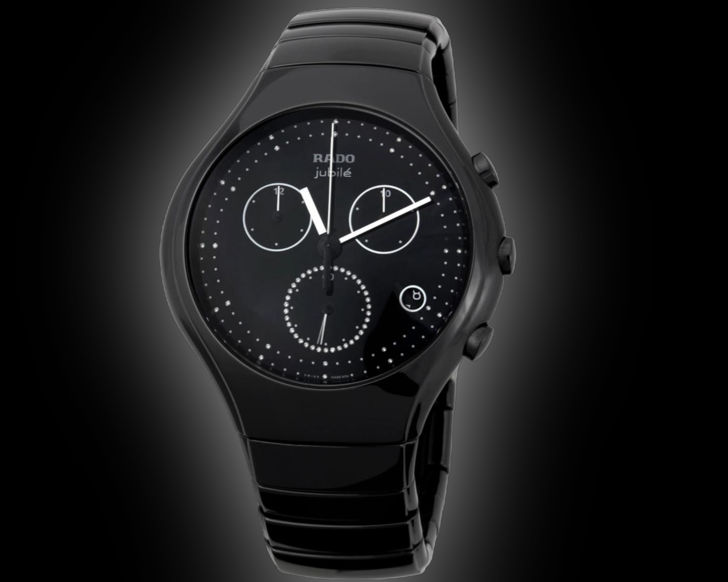 Rado TRUE 2781 Black Dial, 44.0 mm, Chronograph, Men's Watch