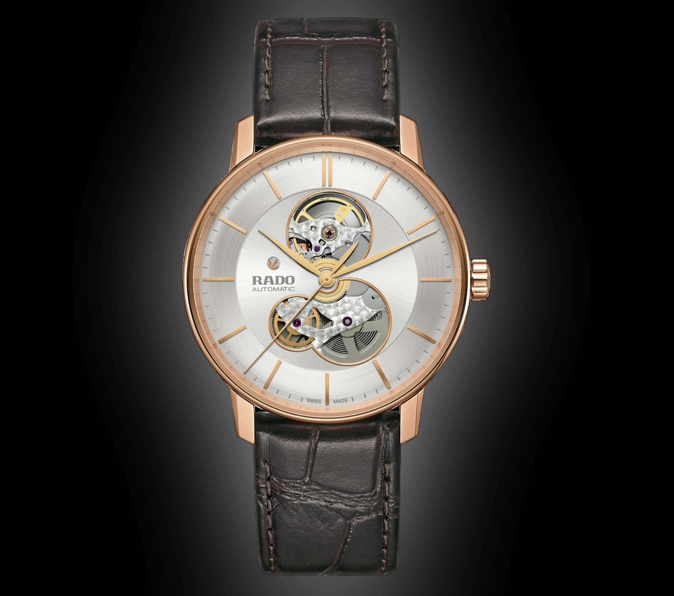 Rado Coupole 2289 Open Heart White Dial, Stainless Steel, 41.0 mm ...
