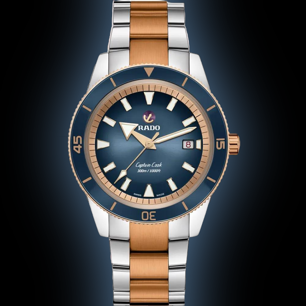 Rado Captain Cook 3213 Blue Dial, High-Tech Ceramic, 42.0 mm, Automatic