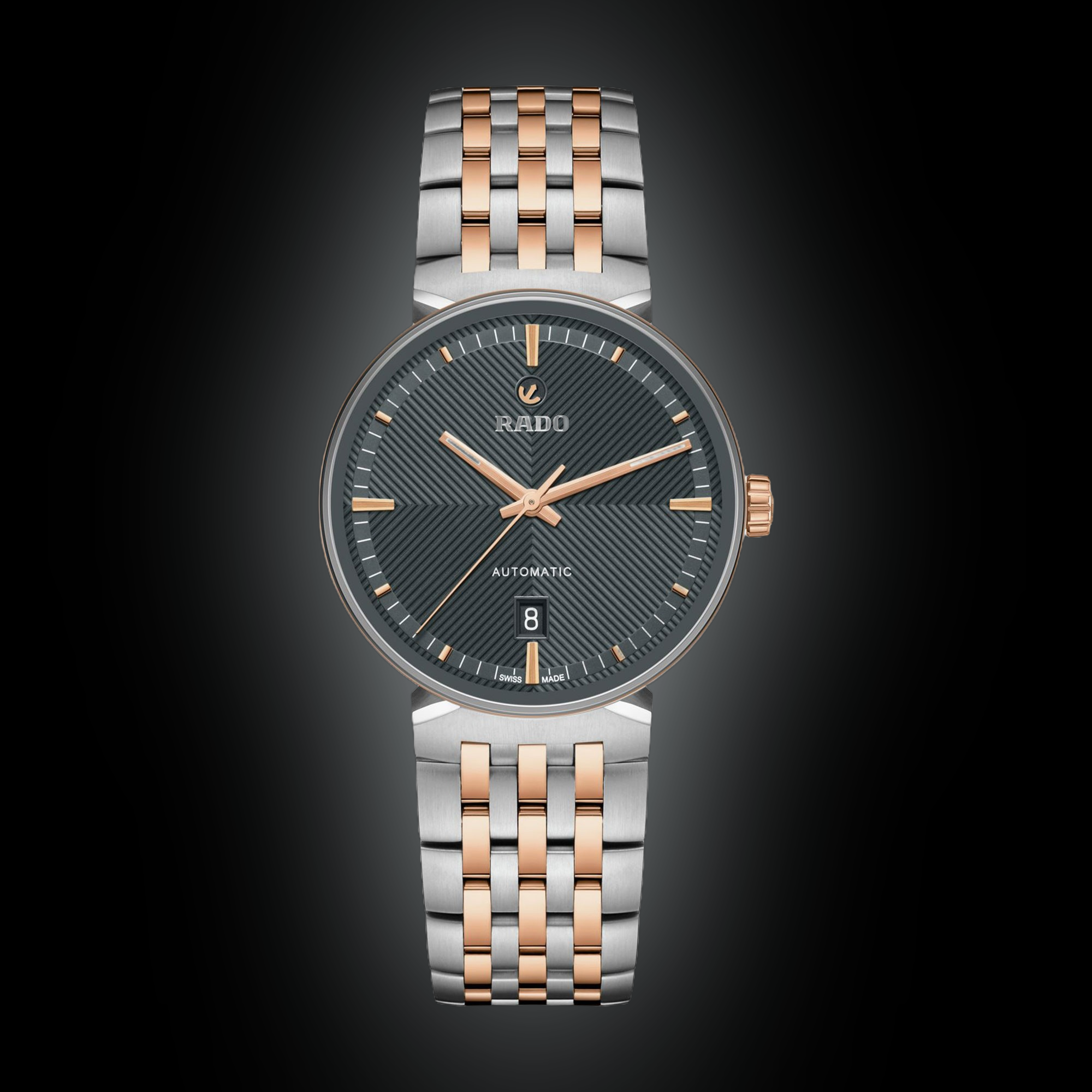 Rado Florence 4890 Grey Dial, Stainless Steel, 39.0 mm, Automatic