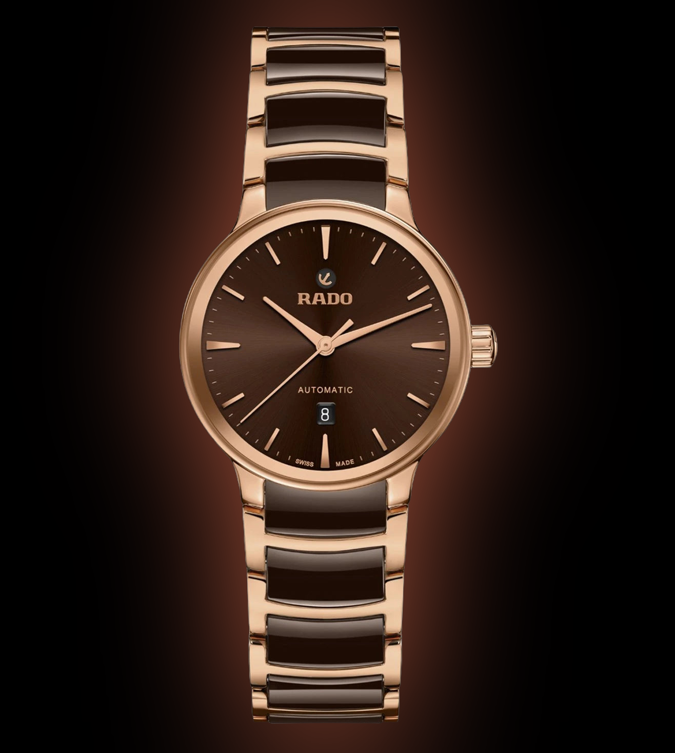 Rado Centrix 3001 Brown Dial, Stainless Steel, 30.5 mm, Automatic