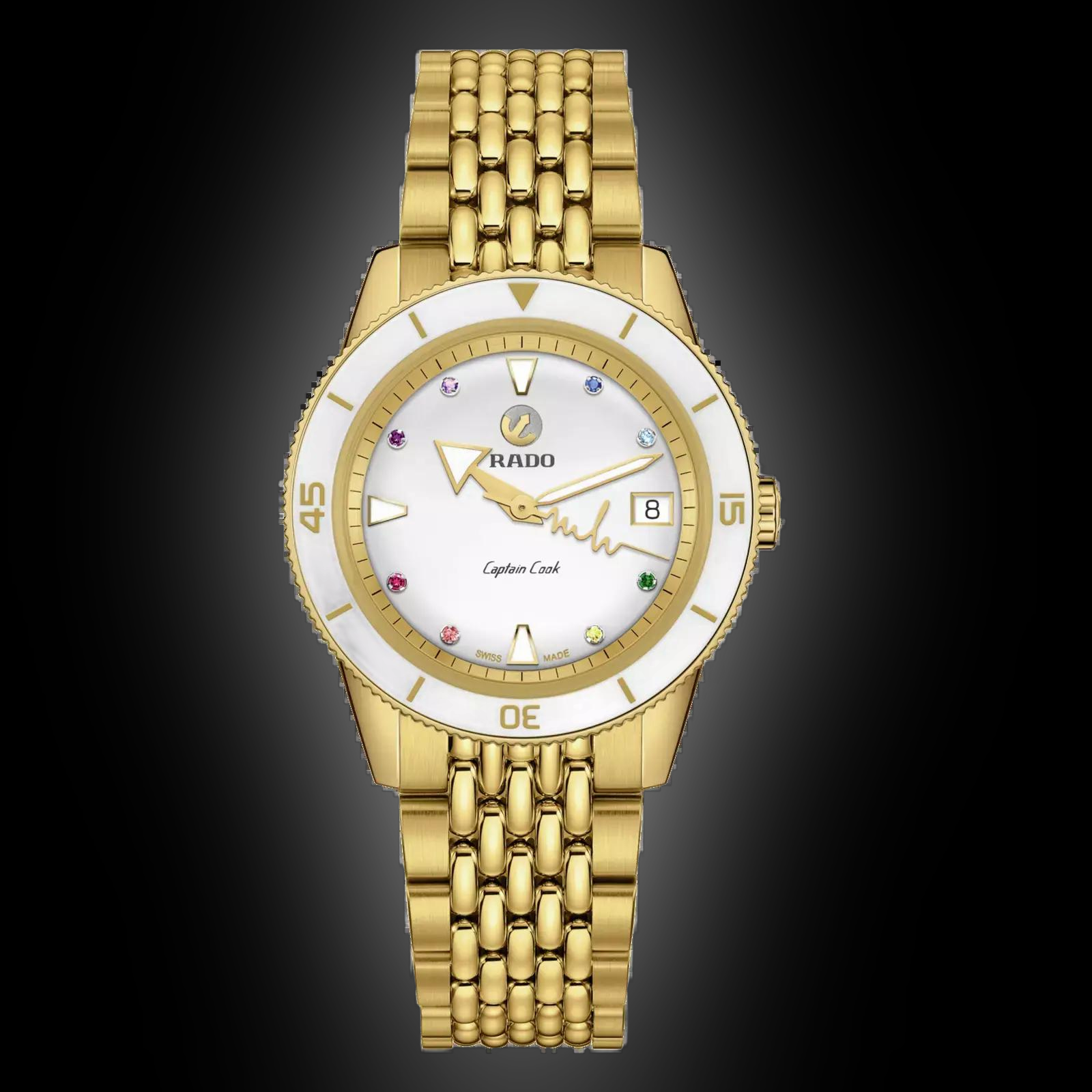 Rado Captain Cook 3211 White Dial, High-Tech Ceramic, 37.0 mm, Marina ...