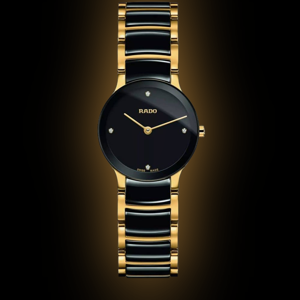 Rado Centrix Black Diamond Dial Ladies Watch 3018