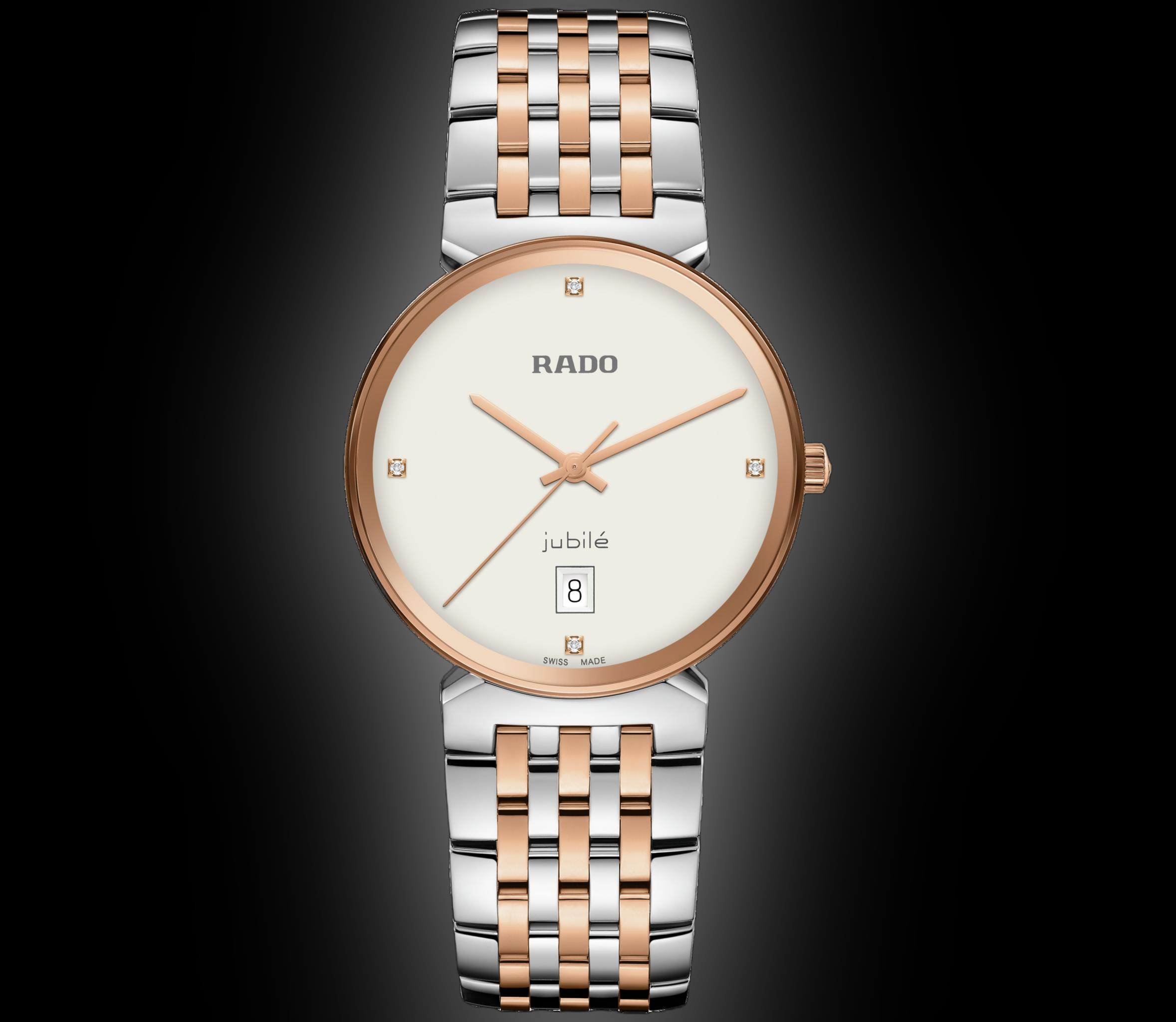 Rado Florence 4891 White Dial, Stainless Steel, 38.0 mm, Diamonds