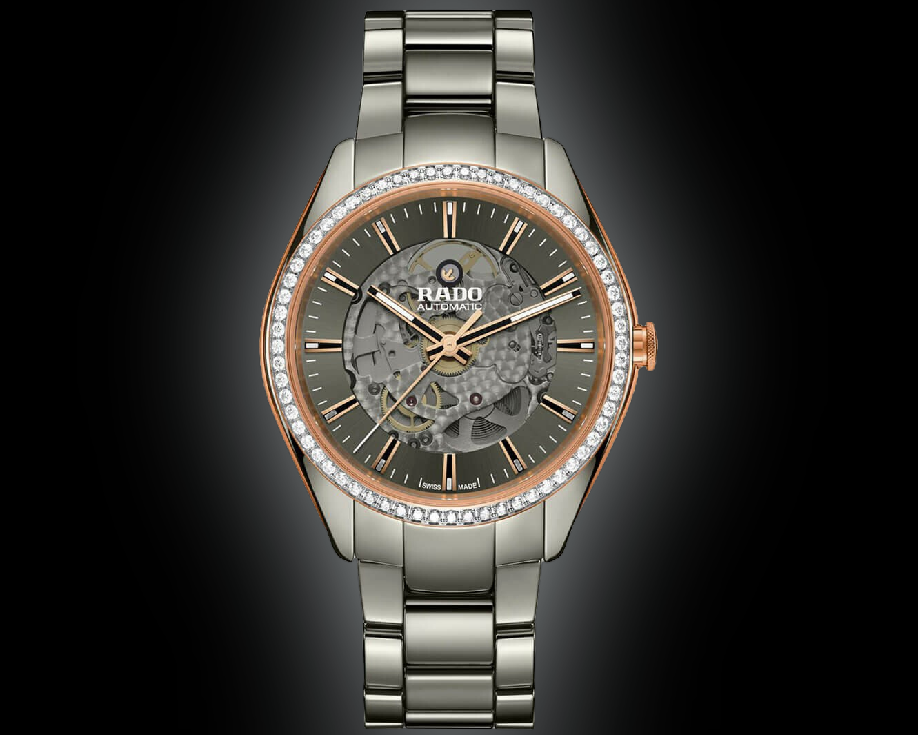 Rado HyperChrome 3215 Grey Dial, Plasma High-Tech Ceramic, 42.0 mm ...