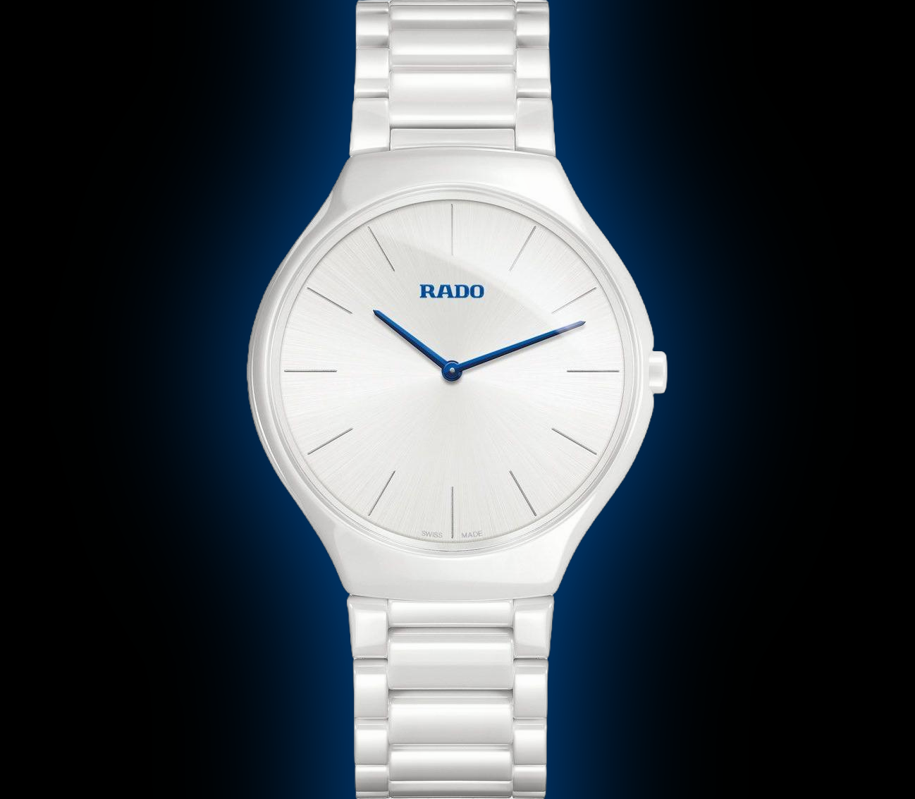 Rado TRUE 2795 White Dial, High-Tech Ceramic, 39.0 mm, Ladies Watch