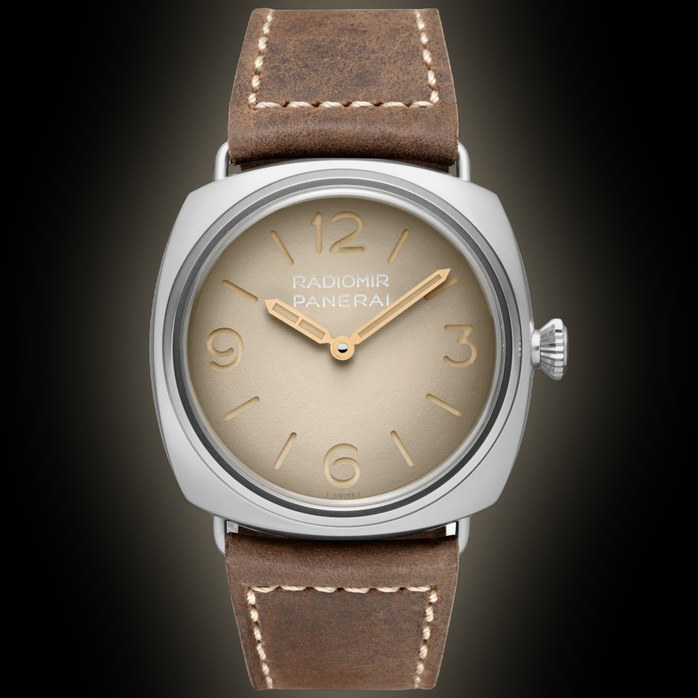 Panerai Radiomir Tre Giorni 01350 Degradé Beige Dial, Patina Steel, 45. ...