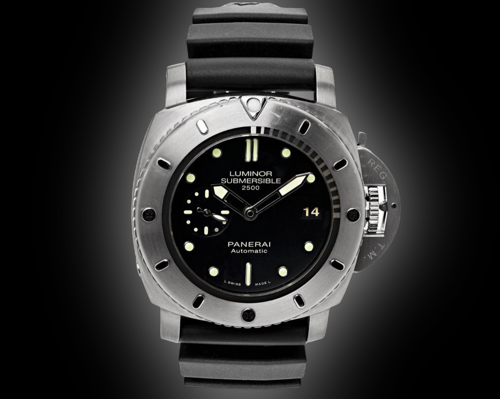 Panerai Submersible 1950 00364 Black Dial, Titanium, 47.0 mm, 3 Days ...