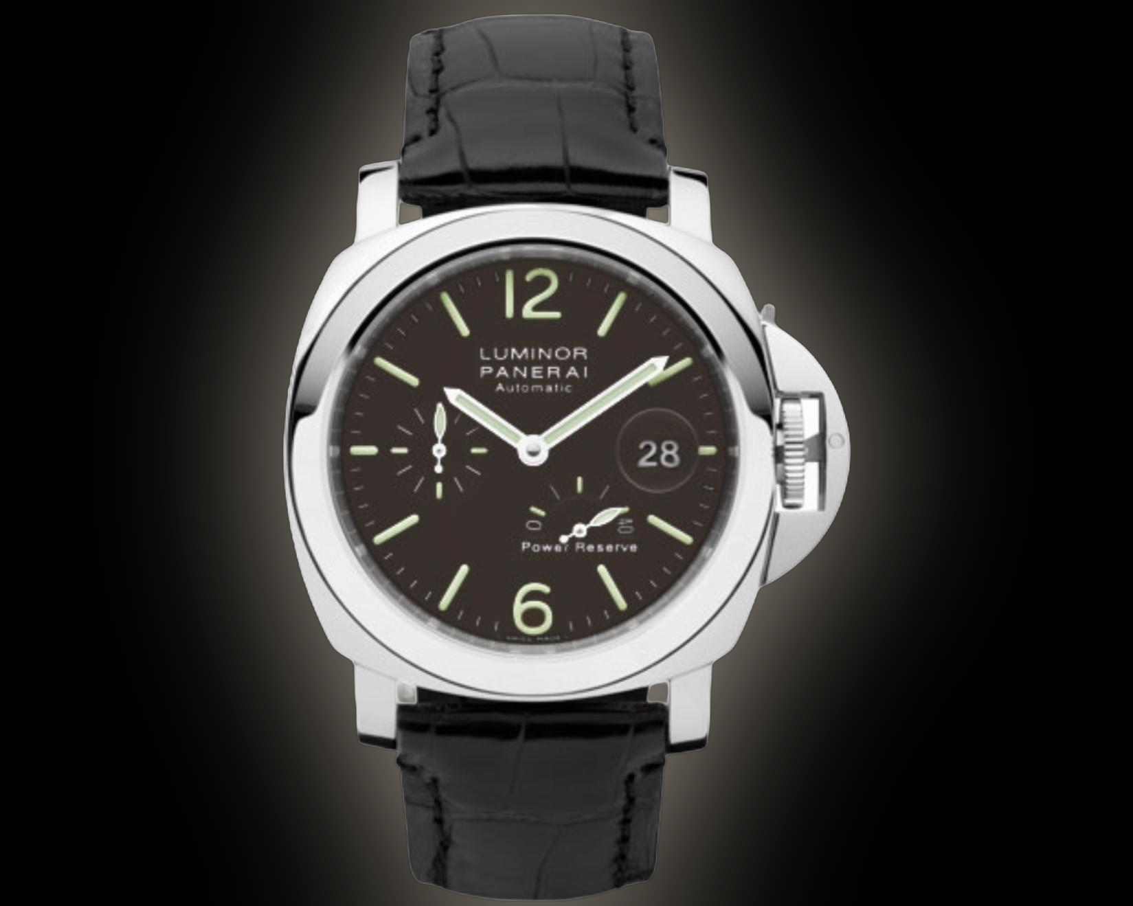Panerai Luminor Power Reserve 00211 Brown Dial, Stainless Steel, 44.0 ...