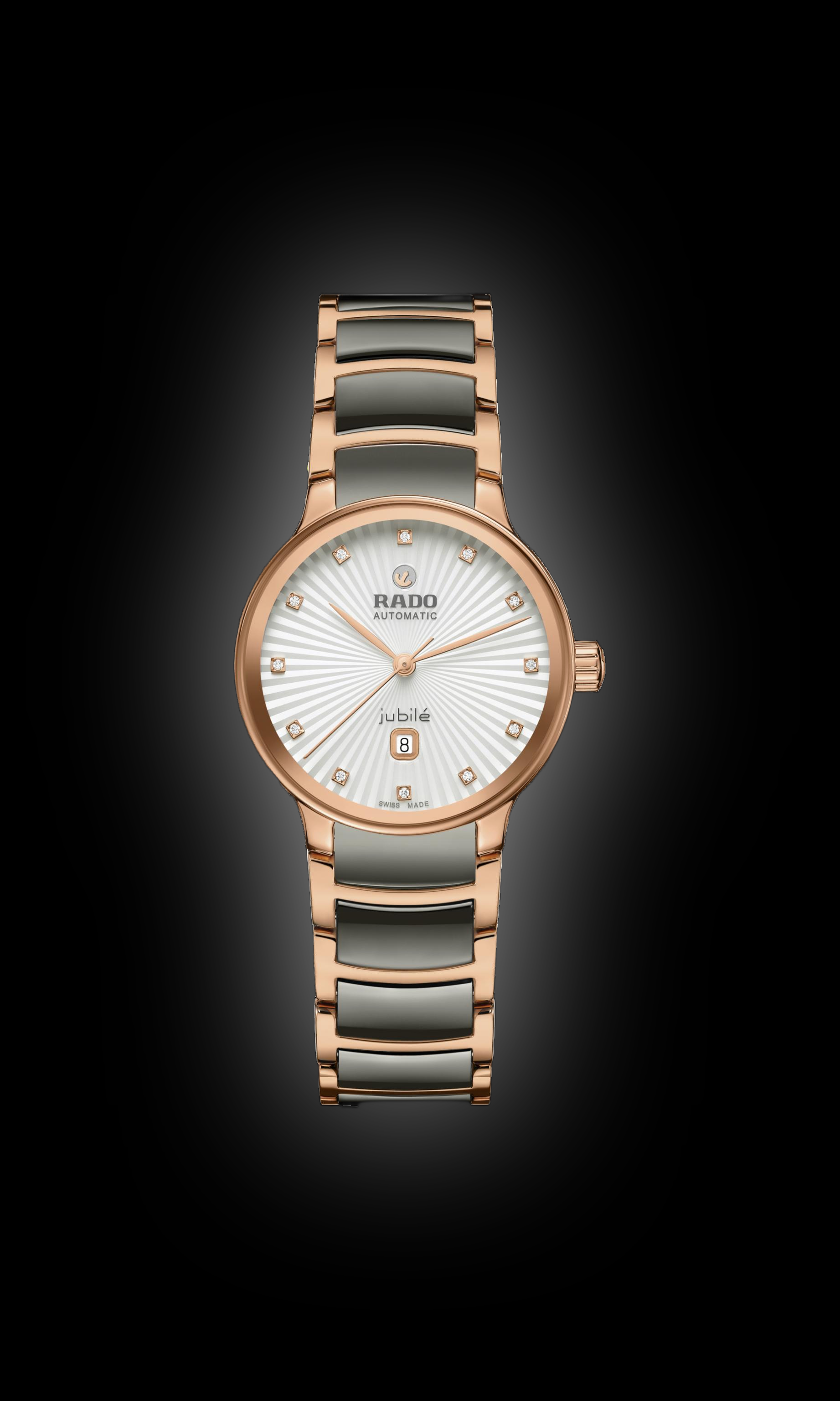 Rado Centrix 3001 Silver-White Dial, Stainless Steel, Diamonds, 48.0 hours