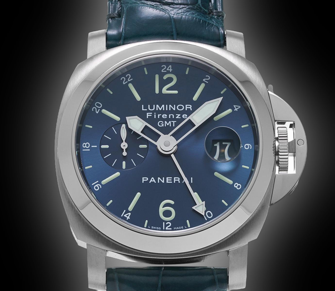 Panerai Luminor 00781 Blue Dial, Stainless Steel, Set Firenze