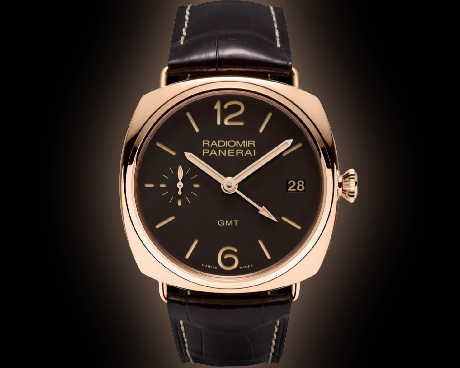 Panerai Radiomir 3 00421 Brown Dial, Red Gold, 47.0 mm, Oro Rosso