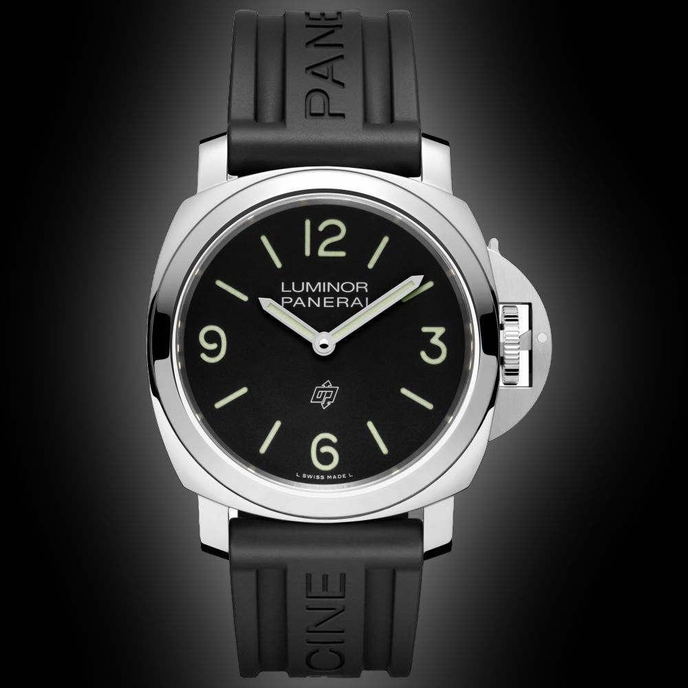 Panerai Luminor Base Logo 01086 Black Dial, Polished Steel, 44.0 mm ...