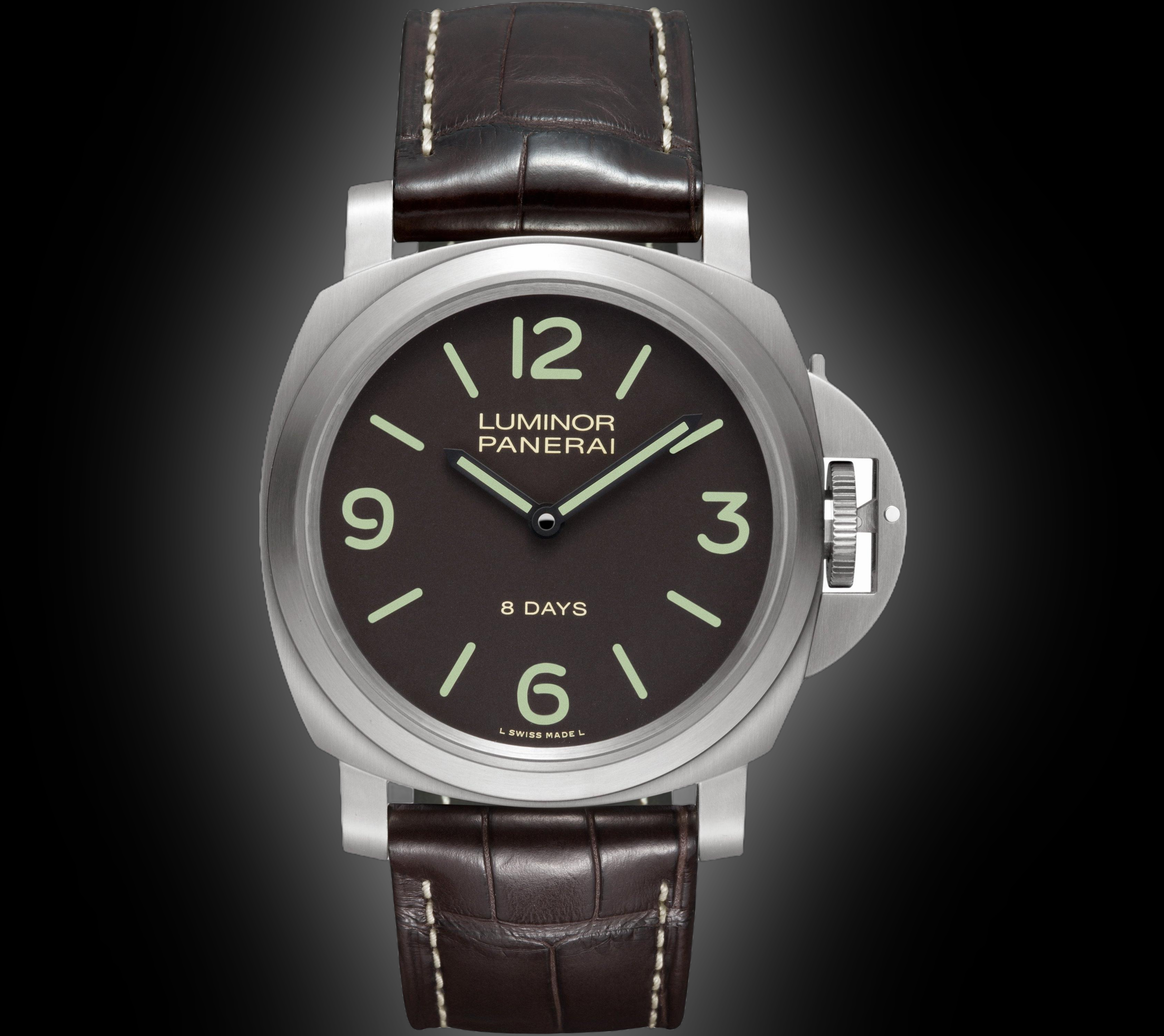 Panerai Luminor Base 00562 Brown Dial, Titanium, 44.0 mm, Self Winding