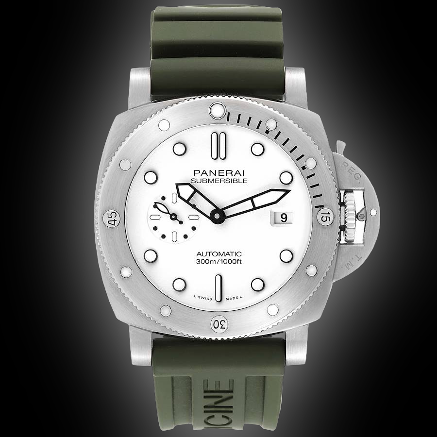 Panerai Submersible Quarantaquattro 01226 White Dial, Stainless Steel ...